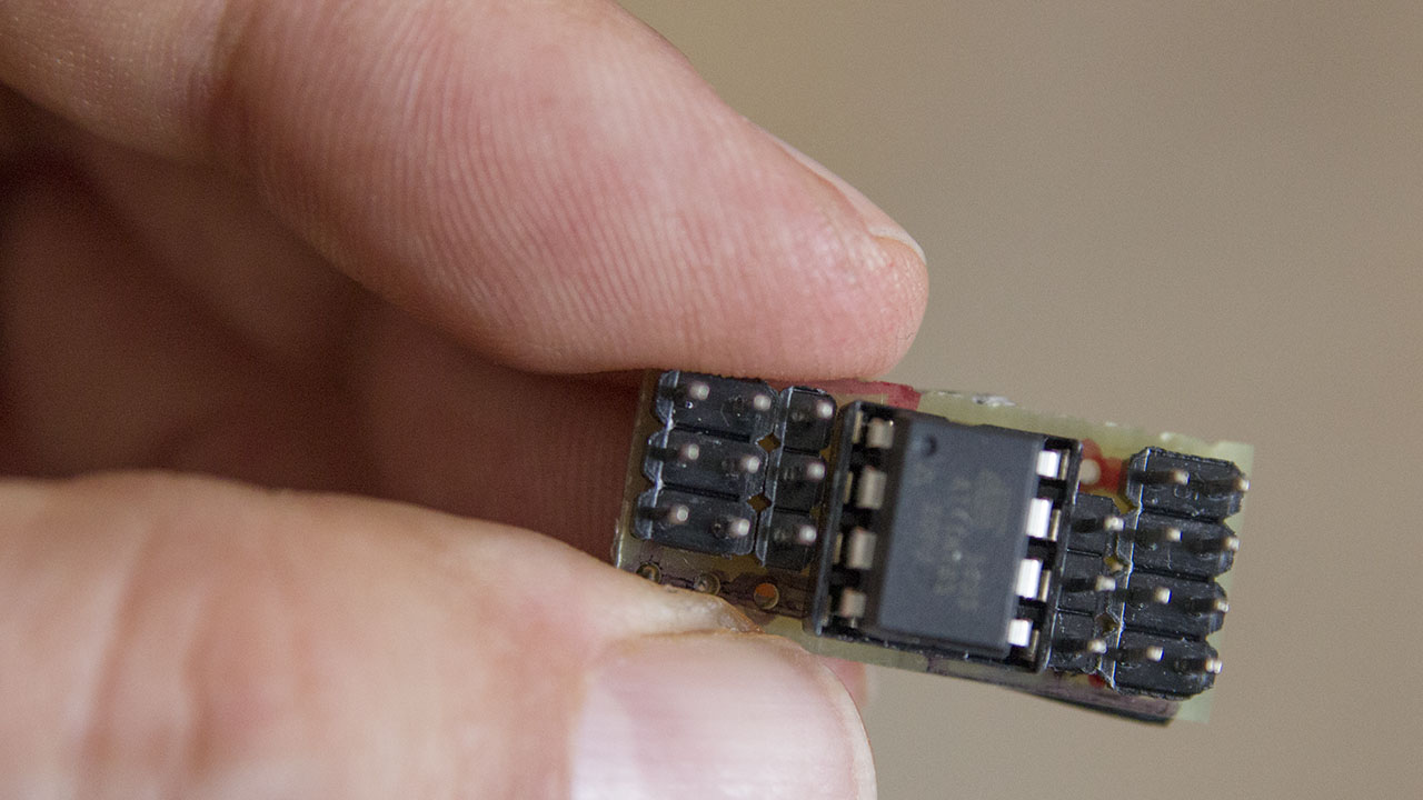 ATtiny85 prototype board complete – Michael L. Belanger